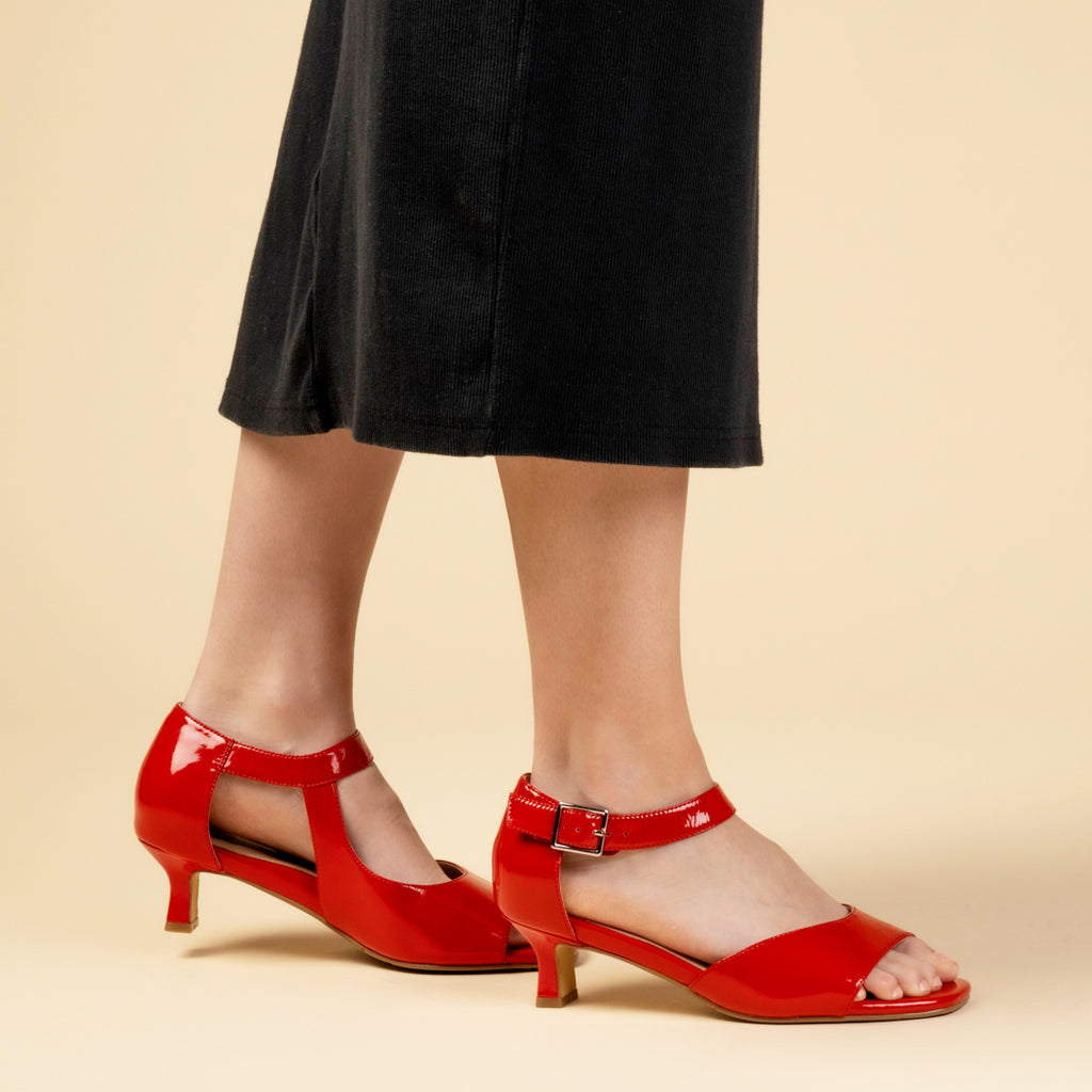 IRUNN XW - RED PATENT LEATHER - FINAL SALE – Ians Shoes for Women