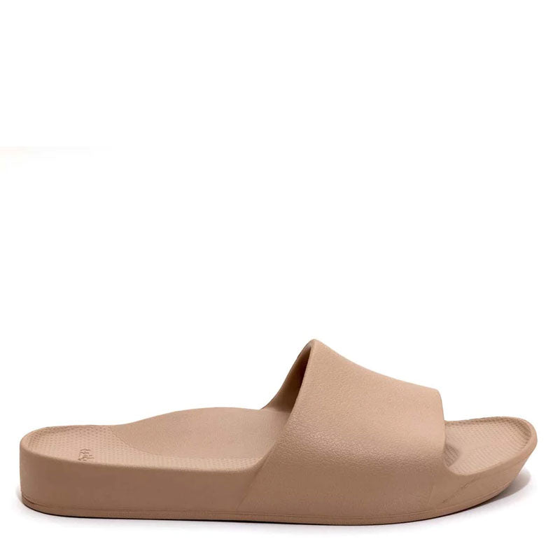 Shop ARCH SUPPORT SLIDES - TAN by ARCHIES - Ian's Shoes for Women