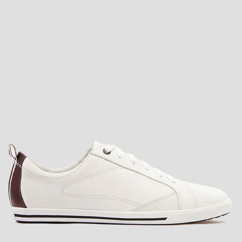 ASHER - WHITE/BRONZE LEATHER – Ians Shoes for Women