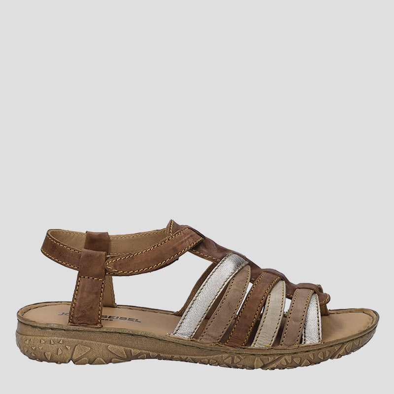 IVY 02 - CHESTNUT MULTI LEATHER SANDALS – Ians Shoes for Women