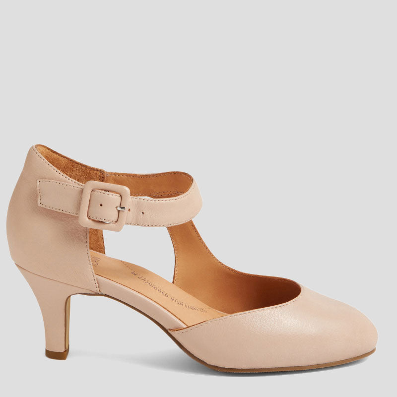 TIMON XW - NUDE LEATHER HEELS – Ians Shoes for Women