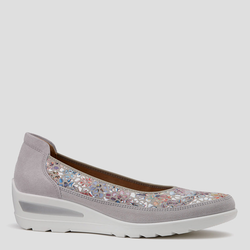 ZURICH - PEBBLE SASSO LEATHER FLATS – Ians Shoes for Women